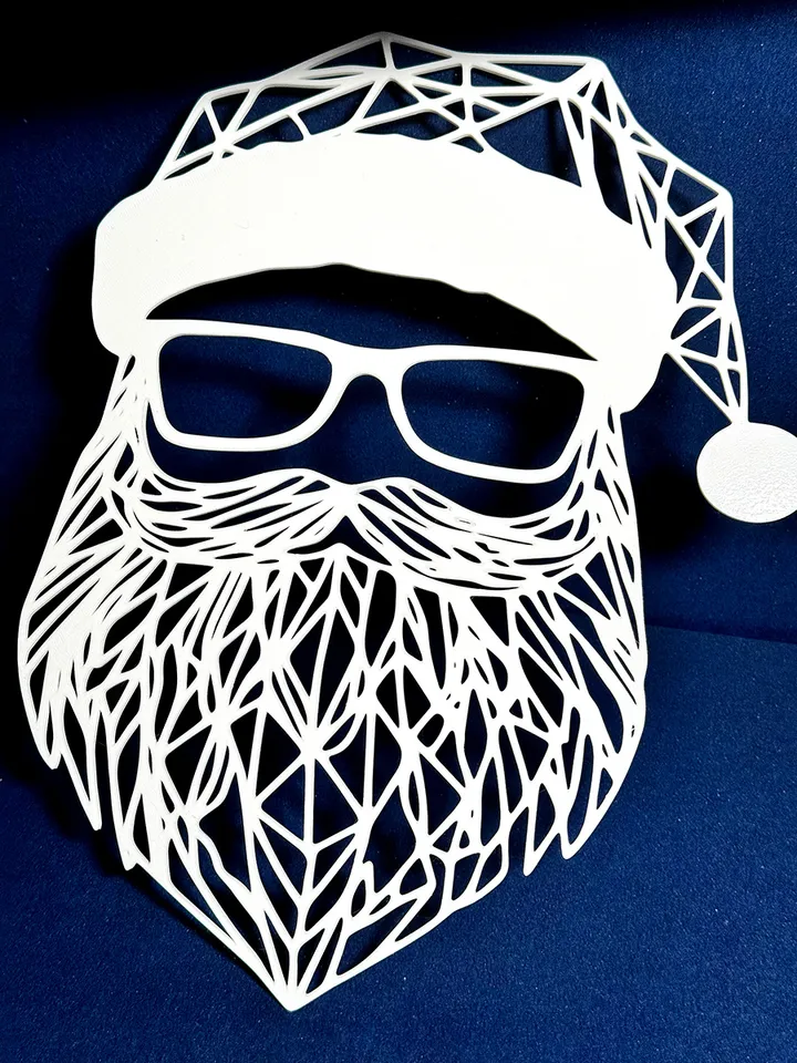Santa Claus Geometric Design by 29flo | Download free STL model ...