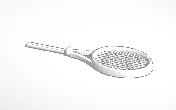 tennis racket for dummy 13 by Petman | Download free STL model ...