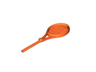 tennis racket for dummy 13 by Petman | Download free STL model ...