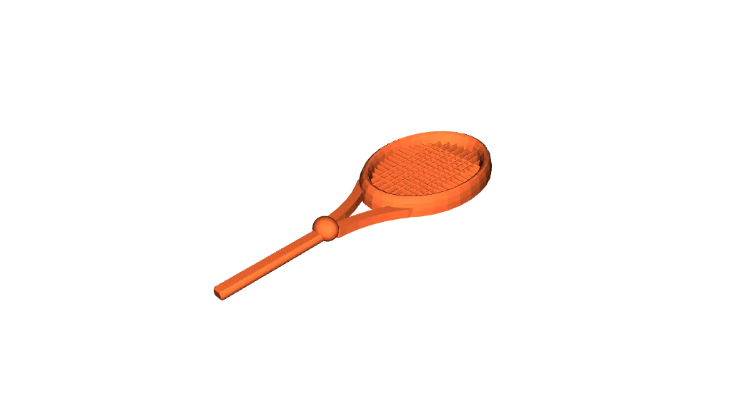 tennis racket for dummy 13 by Petman | Download free STL model ...