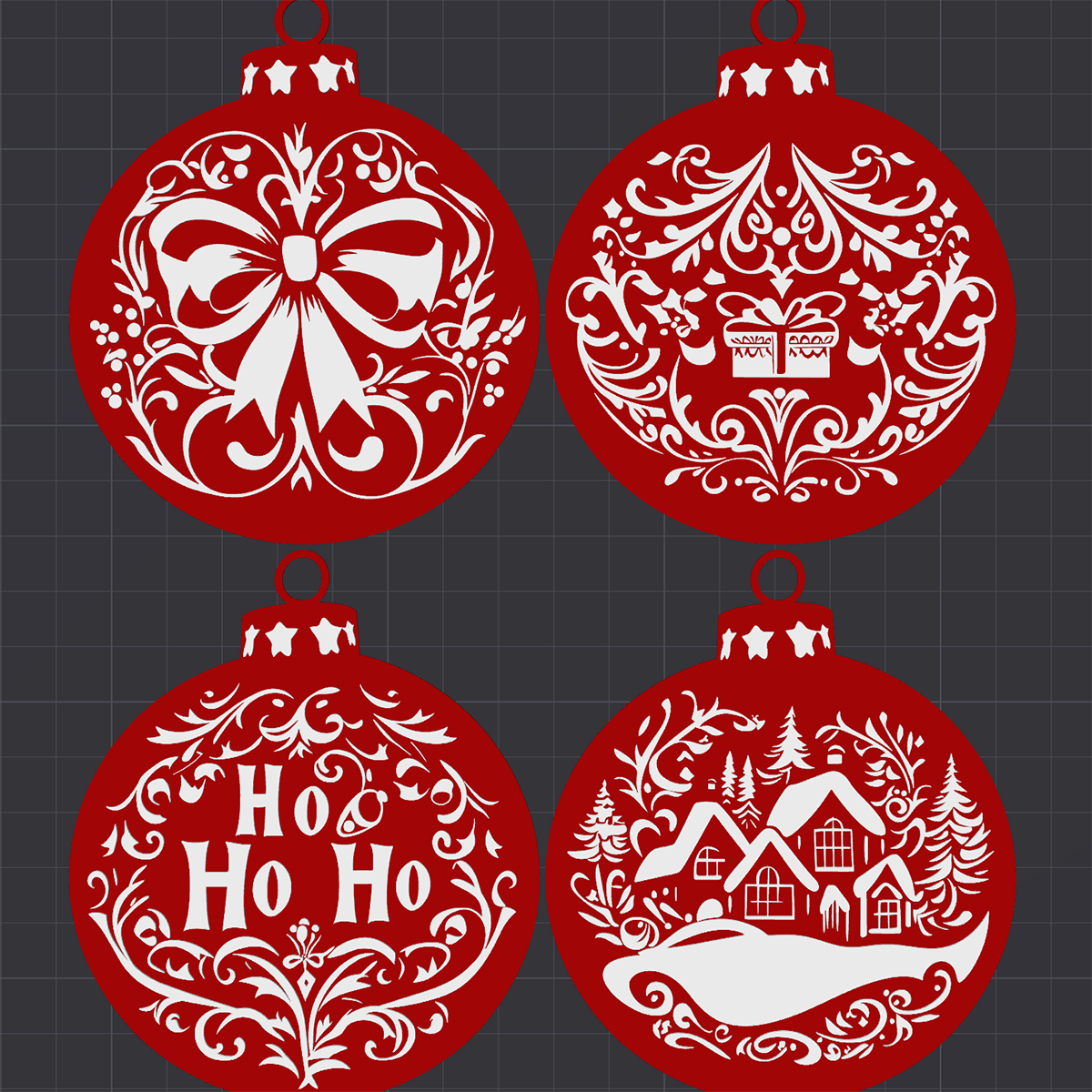 16 Christmas Bauble Shaped Decors by 29flo | Download free STL model ...