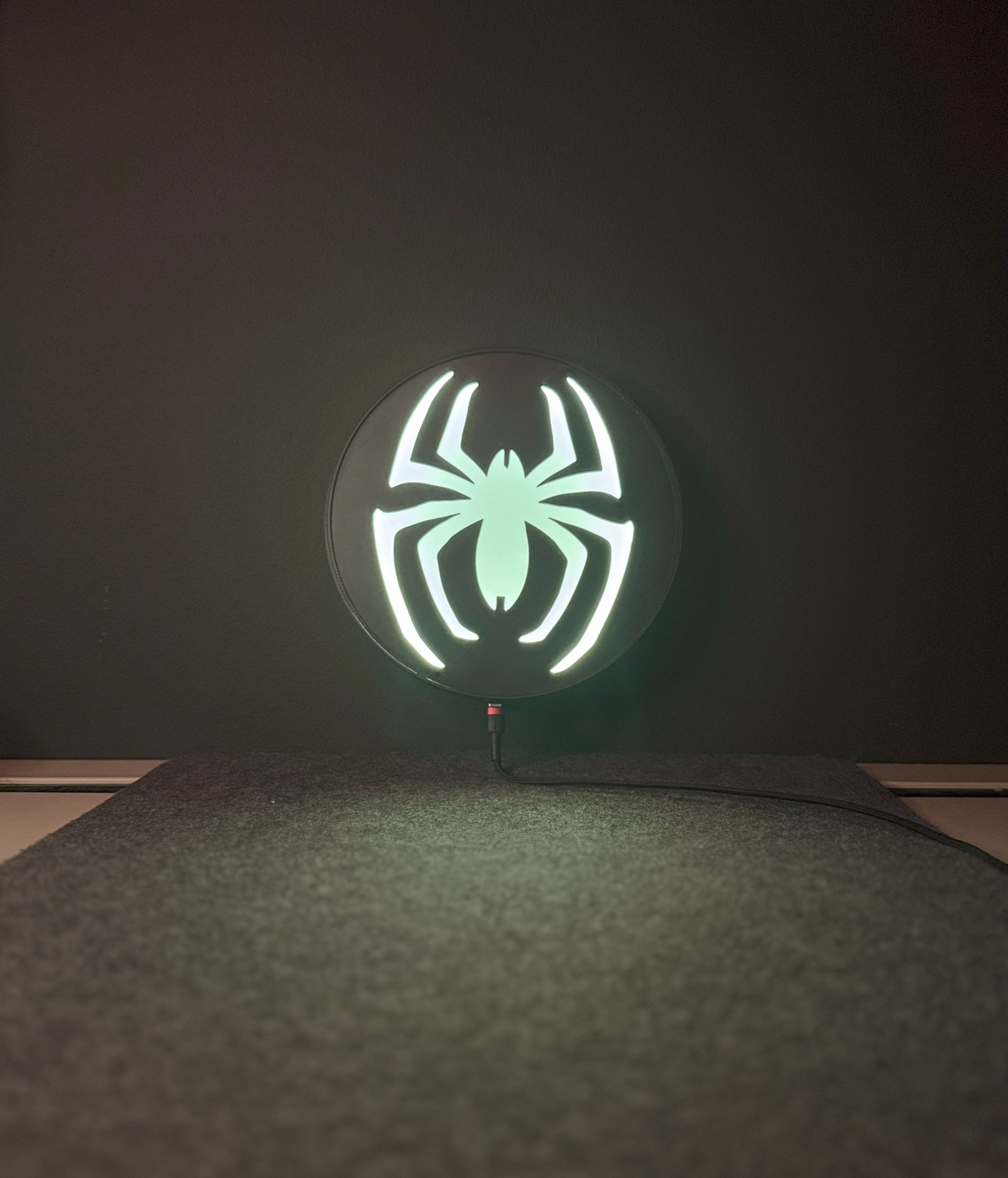 SpiderMan Logo Lightbox by Nagy Ervin | Download free STL model ...