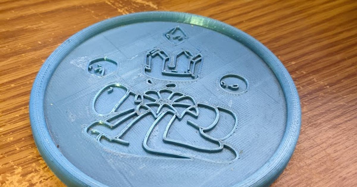 Paper Mario Crystal King Coaster by jessejohn01 | Download free STL ...