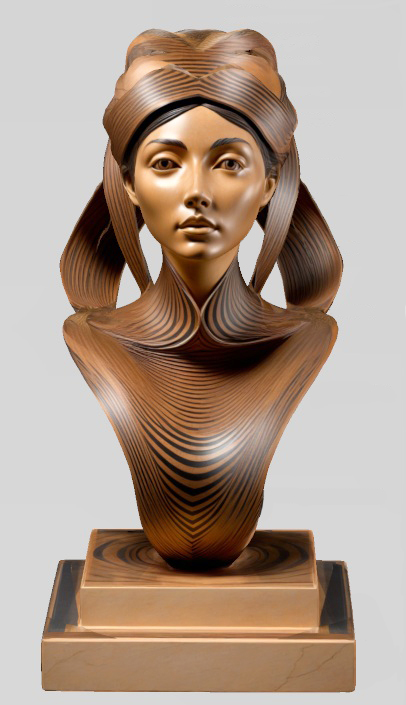 Woman Bust Decoration by Carperone | Download free STL model ...