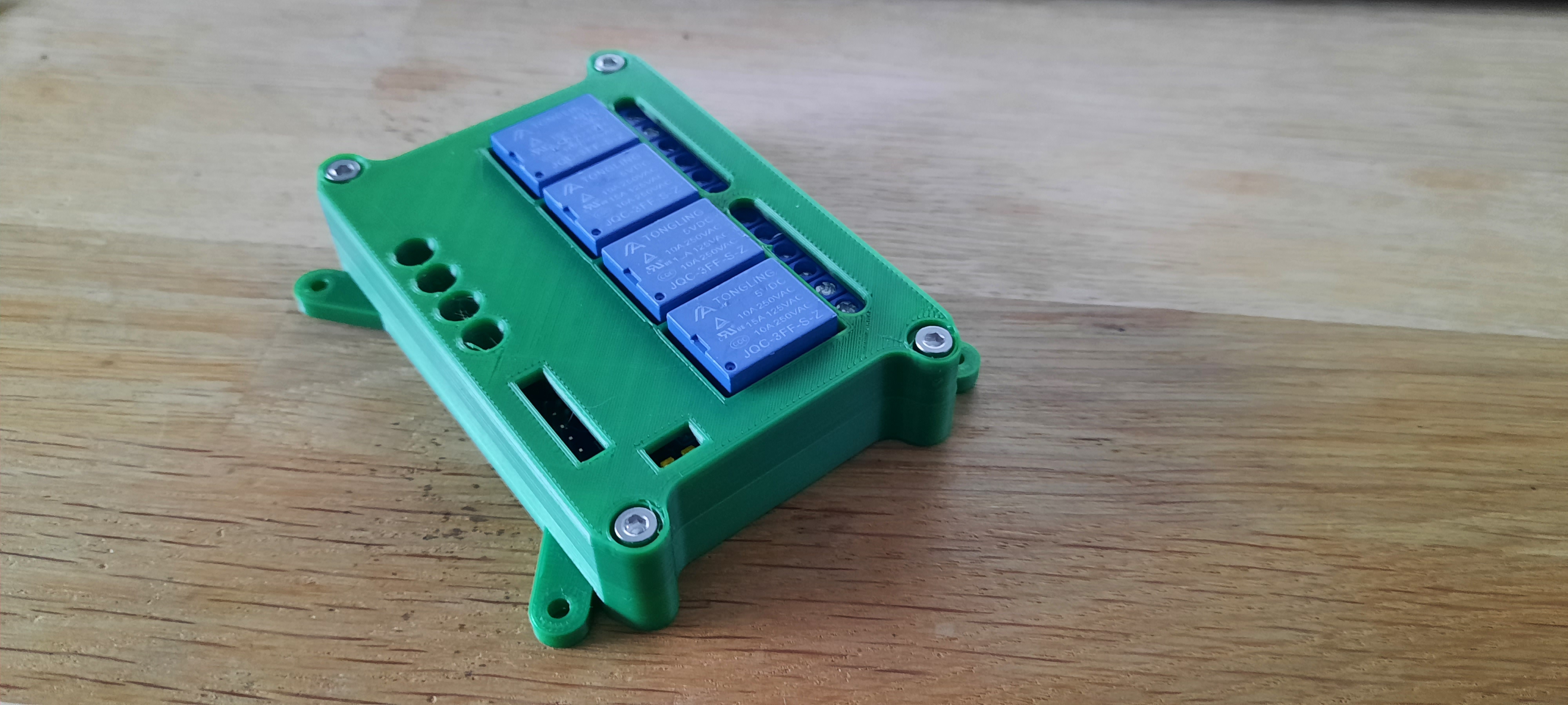 4 channel relay case by fabian | Download free STL model | Printables.com