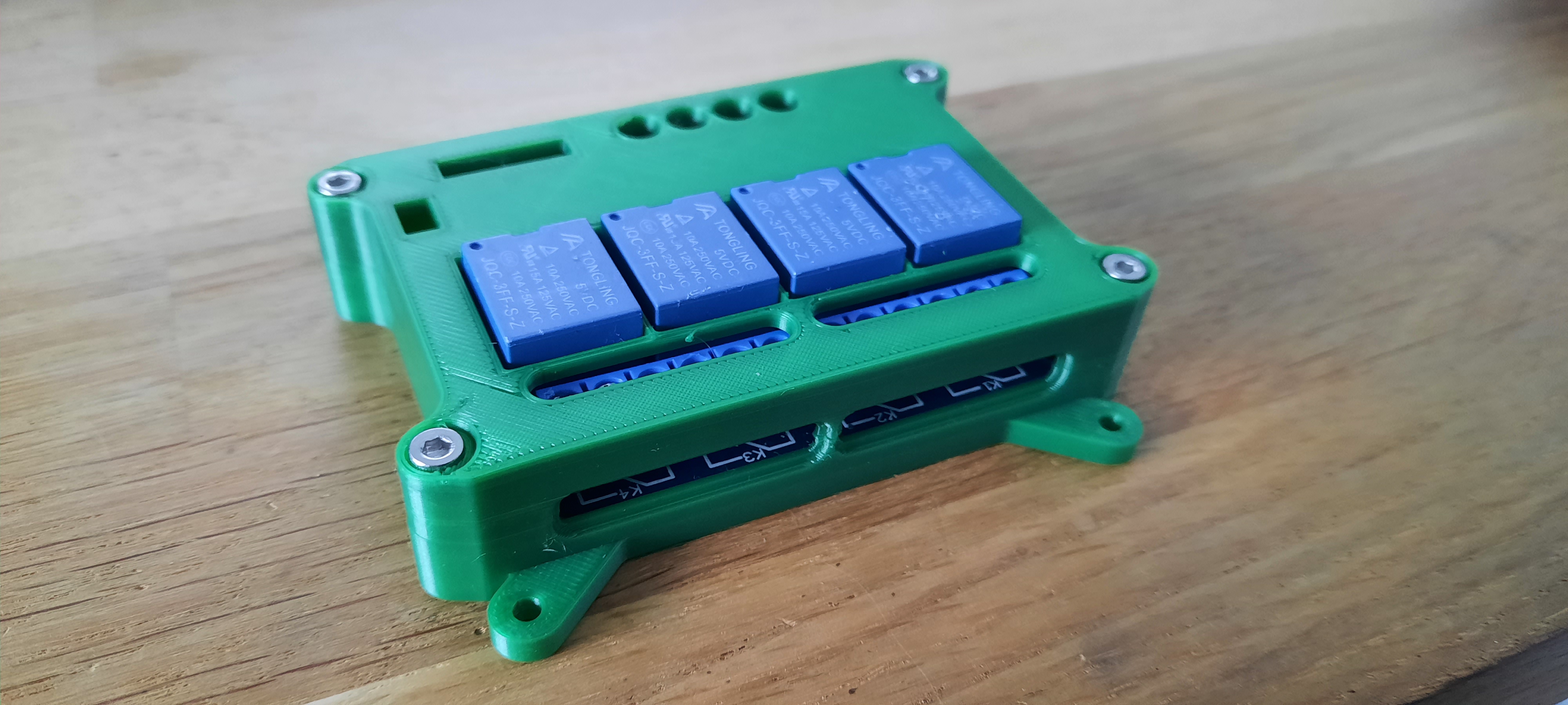 4 channel relay case by fabian | Download free STL model | Printables.com