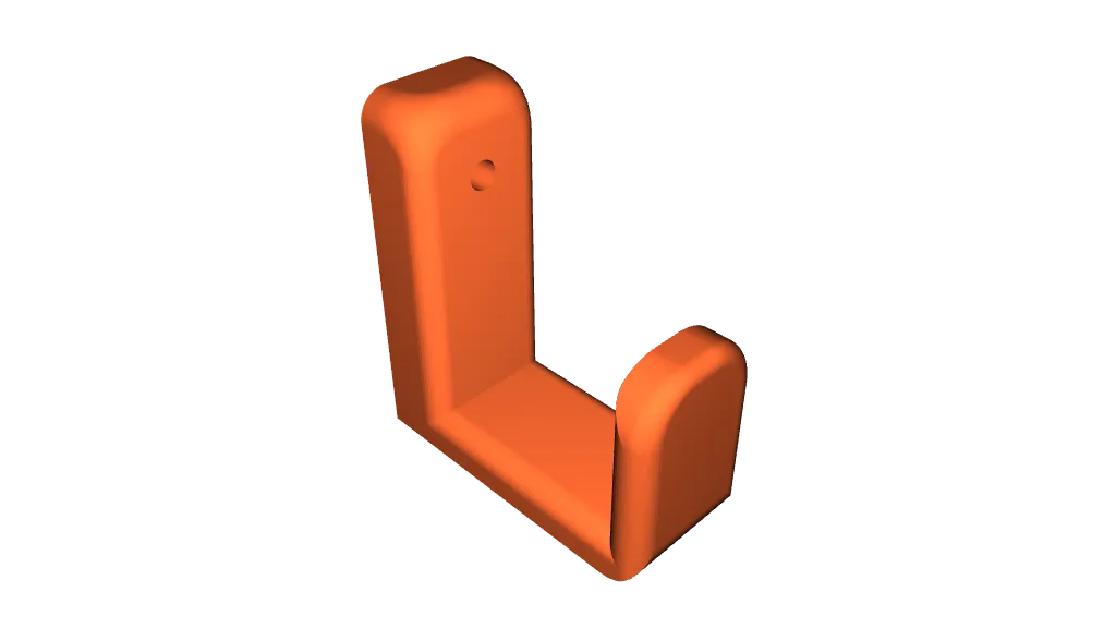 Basic hook with nail hole by DownwardSpiral2004 | Download free STL ...