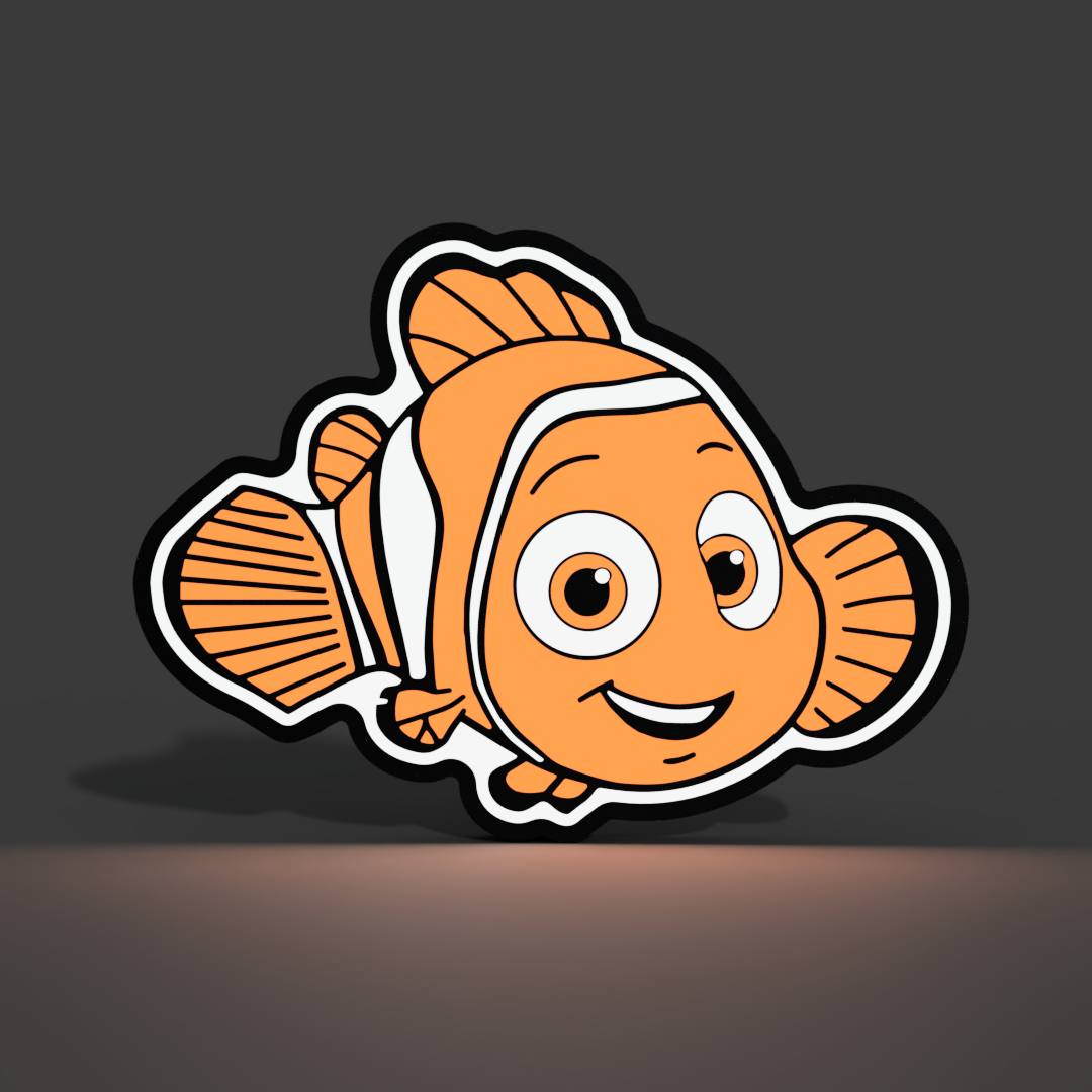 Nemo Lightbox LED Sign Lamp by braga3dprint | Printables Store