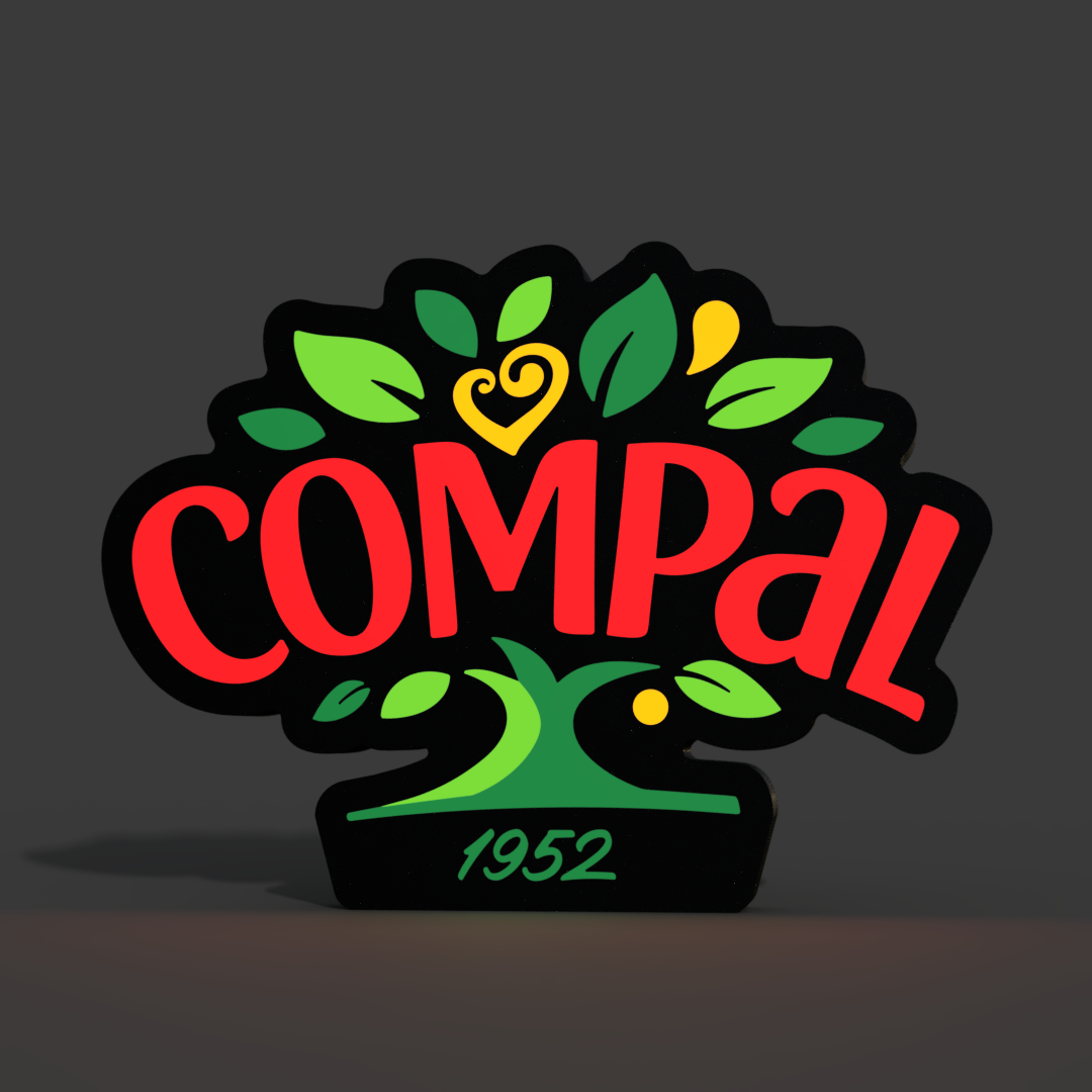 Compal Lightbox LED Sign Lamp by braga3dprint | Printables Store