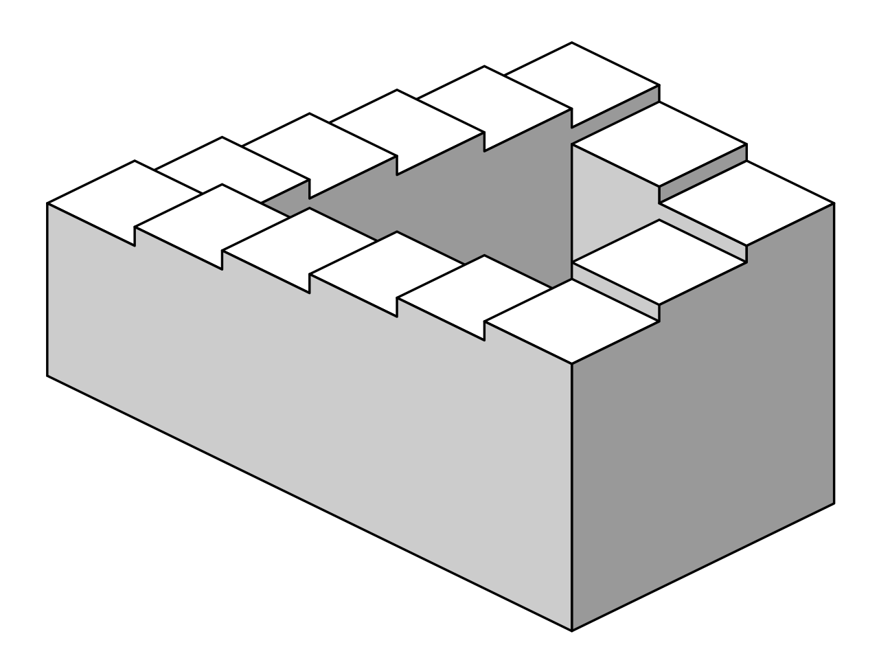 Penrose Stairs (Infinite staircase) by kjrey18 | Download free STL ...