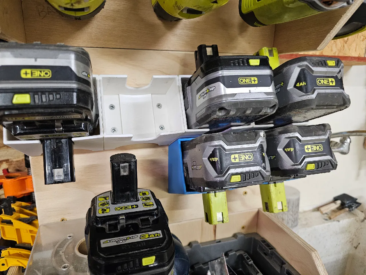 Ryobi Battery Holder by TBD | Download free STL model | Printables.com