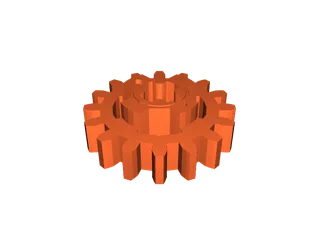 Lego Compatible (94925.dat) Technic Gear 16 Tooth Reinforced by thall72 ...