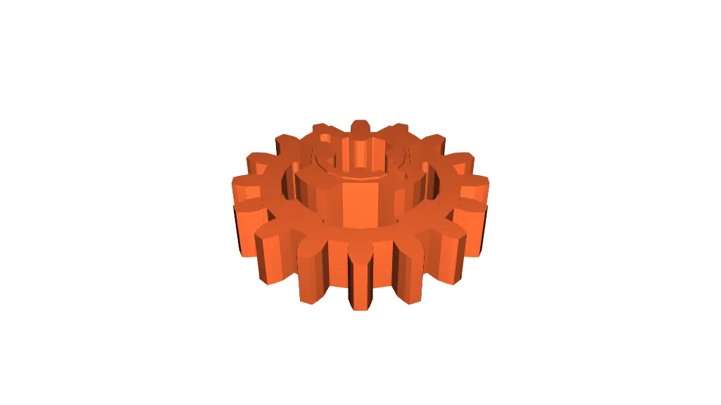 Lego Compatible (94925.dat) Technic Gear 16 Tooth Reinforced by thall72 ...