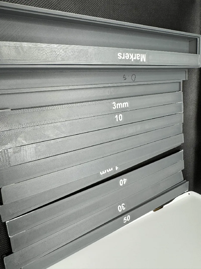 Inbuilt label Text Clips For Gridfinity System Metric by Satanic Bird ...