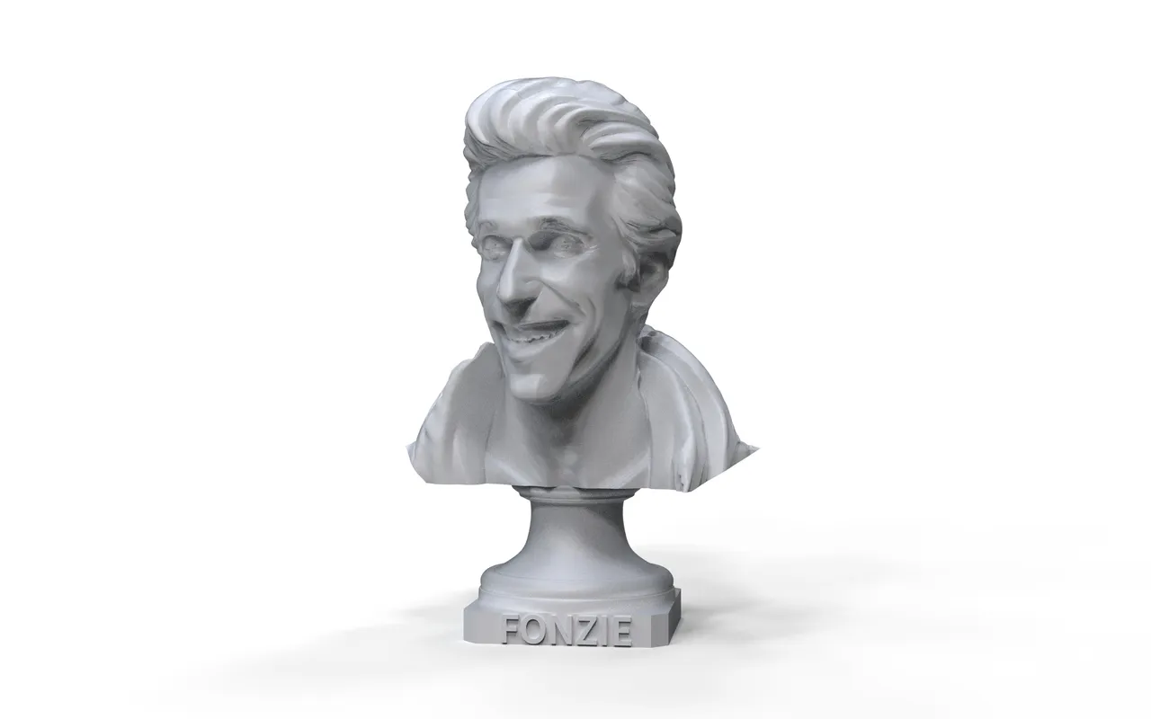 Happy Days - Fonzies Bust 3d by Info Sakkez | Download free STL model ...
