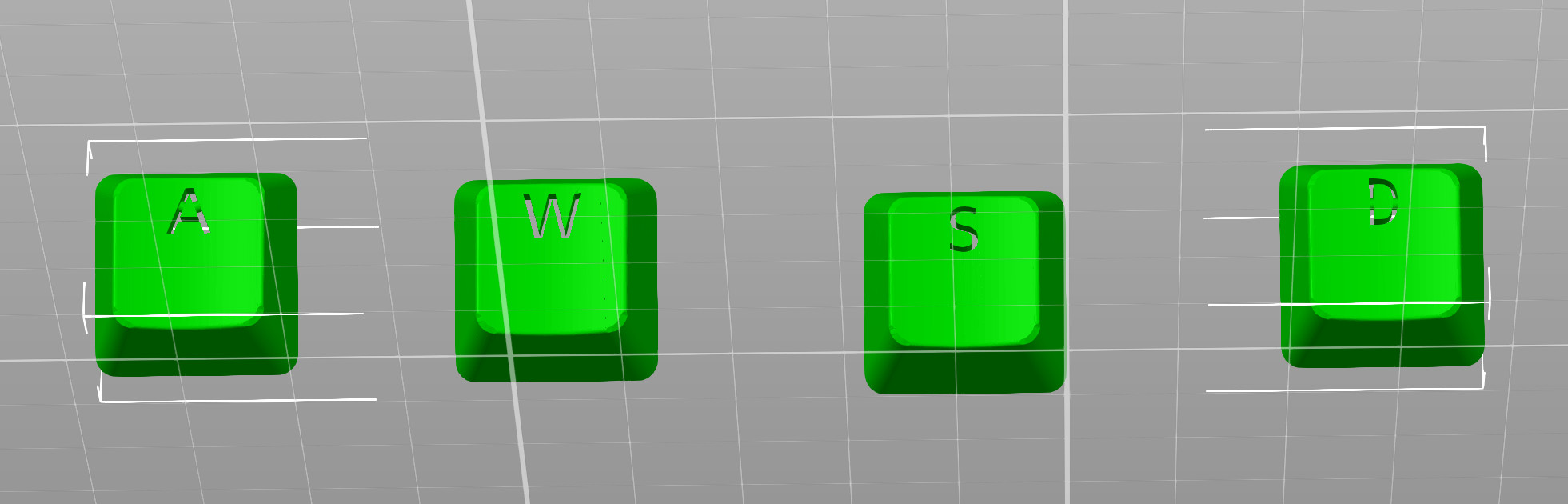 Cherry MX keys WASD by Gareth | Download free STL model | Printables.com