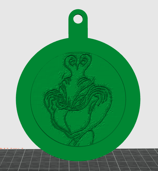 grinch Christmas tree ornament lithophane by Eli | Download free STL ...