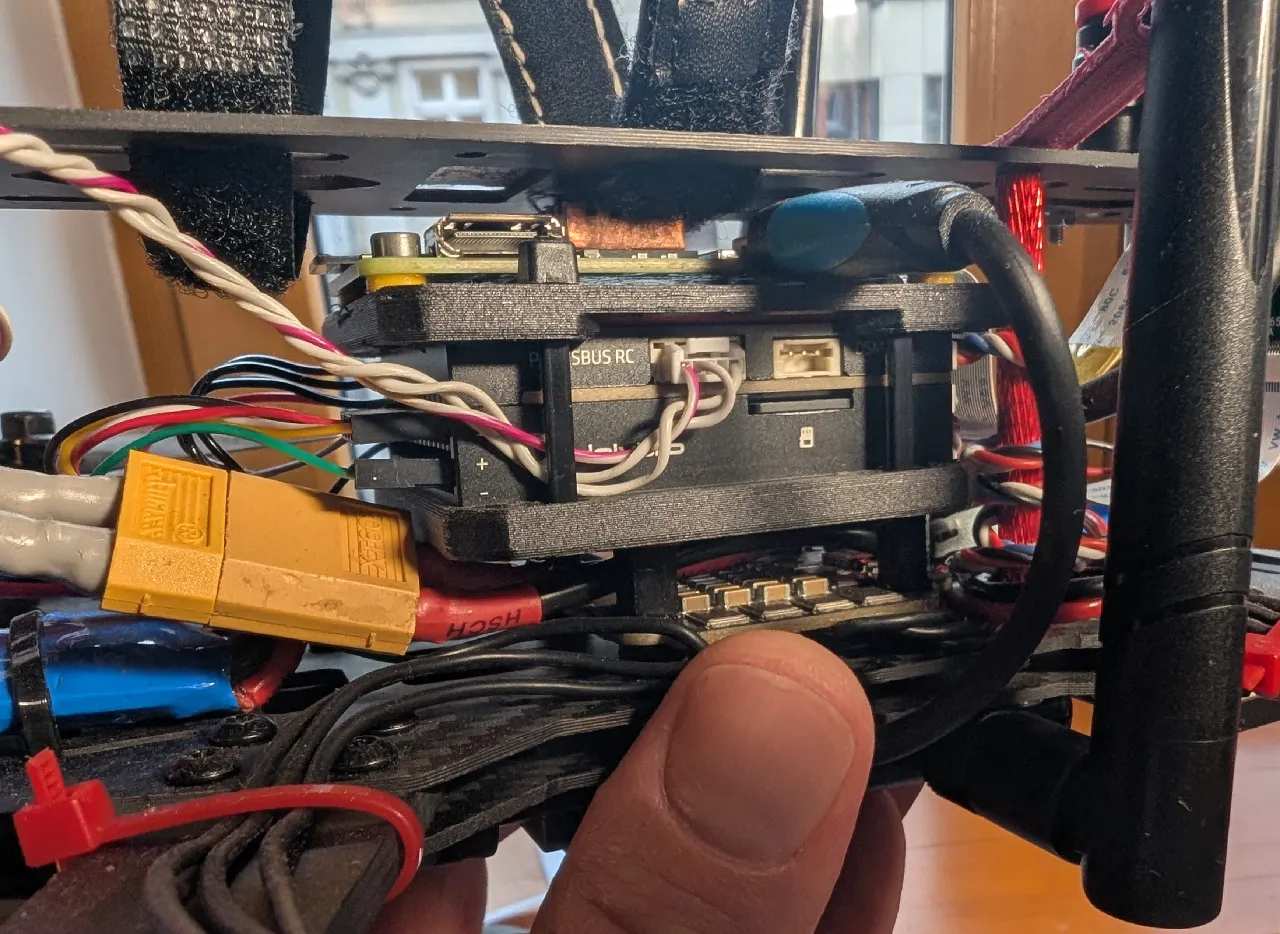 Pixhawk 6C Mini (+optional RPi Zero) mount for a 30.5 x 30.5 mm stack ...