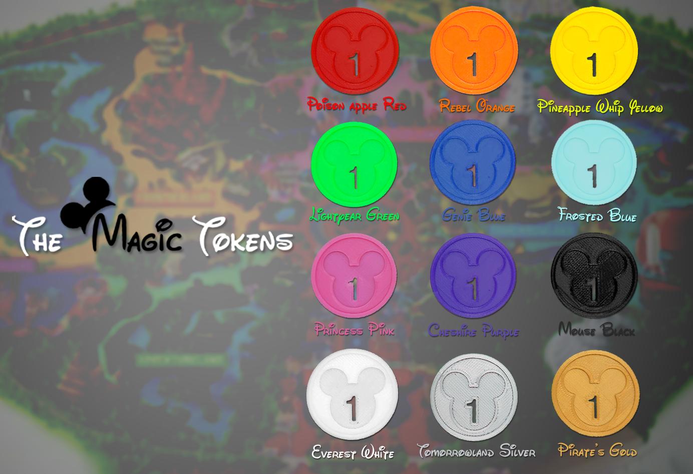Magic Tokens (Disney) by partiallyfrozen | Download free STL model ...