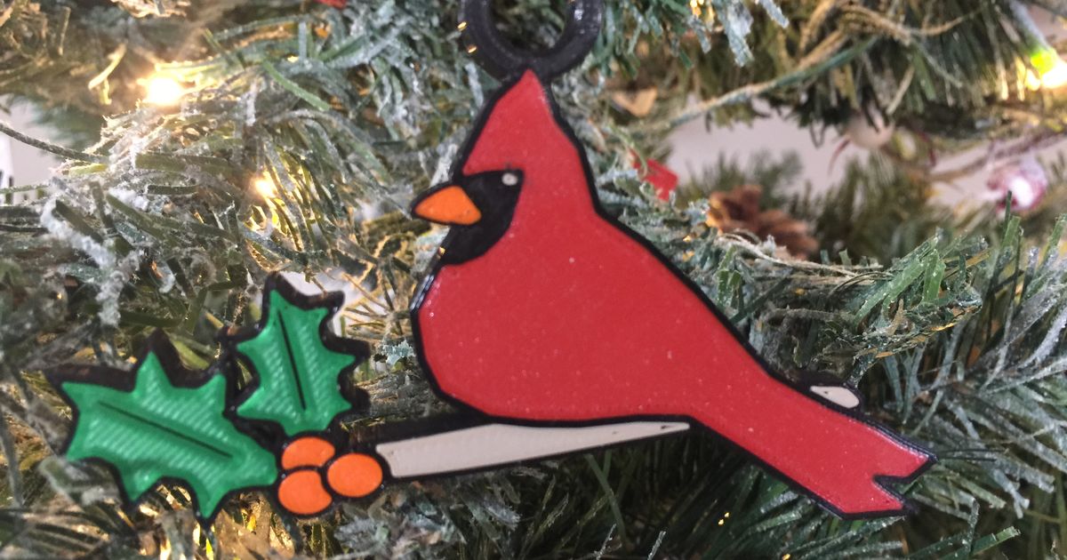 Cardinal Ornament -A'ishah by StarLabs3D | Download free STL model ...