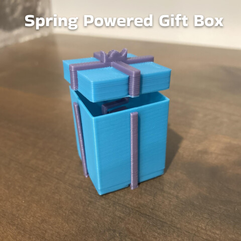 Spring Powered Gift Box v3 by Renner | Download free STL model ...
