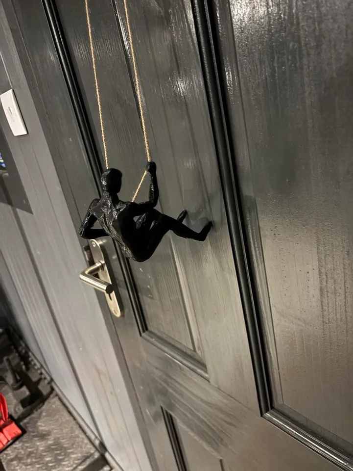 Climbing / Abseiling man wall art by Harry Shone | Download free STL ...