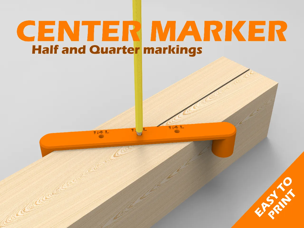 Center Marker - Center Marking Tool (parametric) by ART TOO | Download free STL model ...