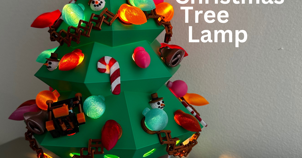 O Christmas Tree Lamp by OHR Design | Download free STL model ...