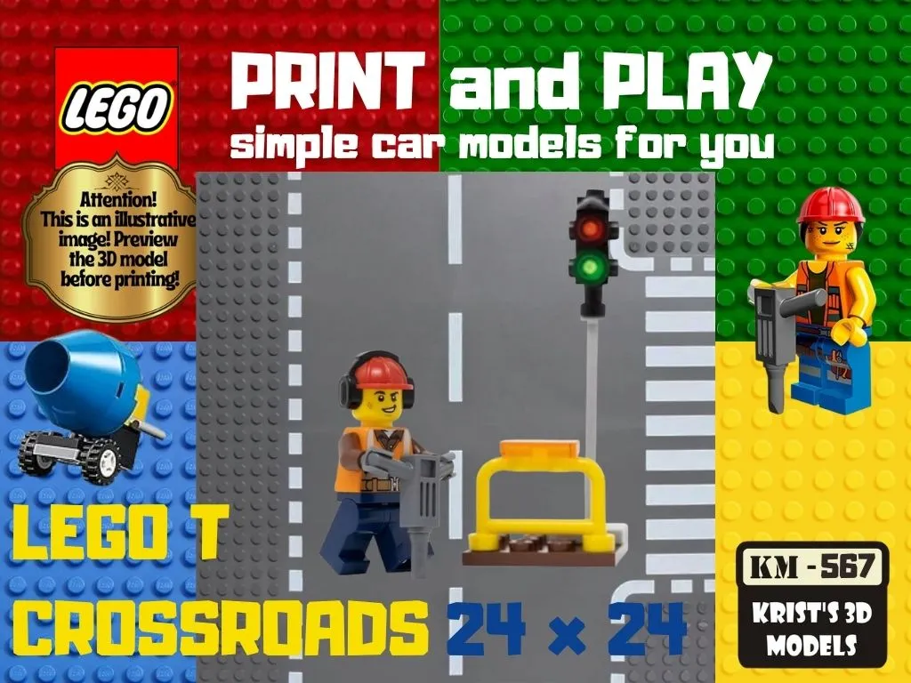 LEGO T Crossroads 24x24 by Mgr. Pavel Krist | Download free STL model ...