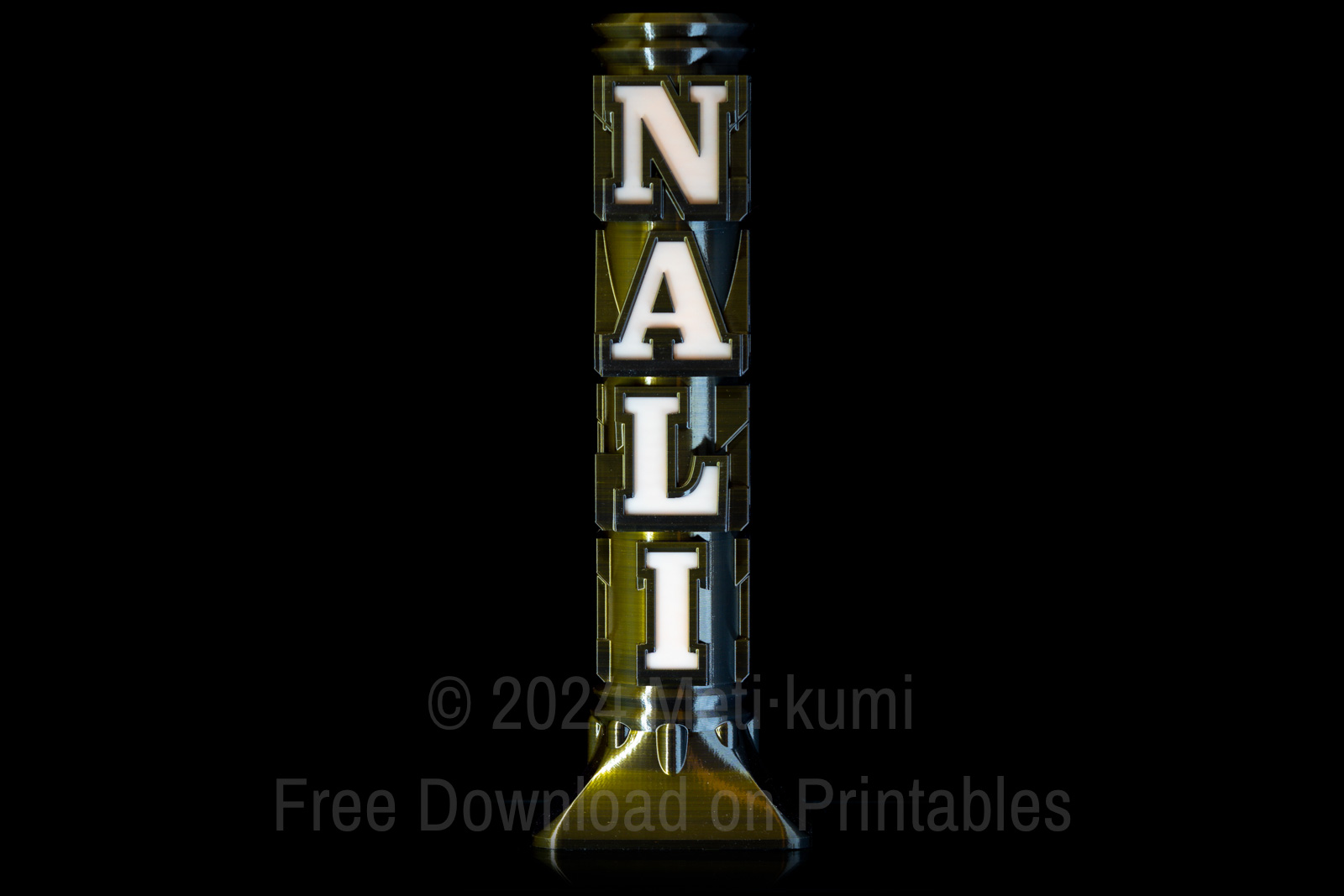 Multicolor Name Tower - With All 26 Letters - For Illumination from ...