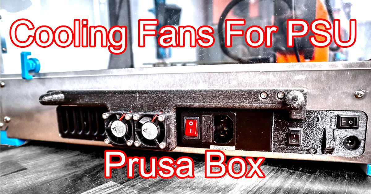 Prusa Box PSU cooling fan bracket by Colin | Download free STL model ...