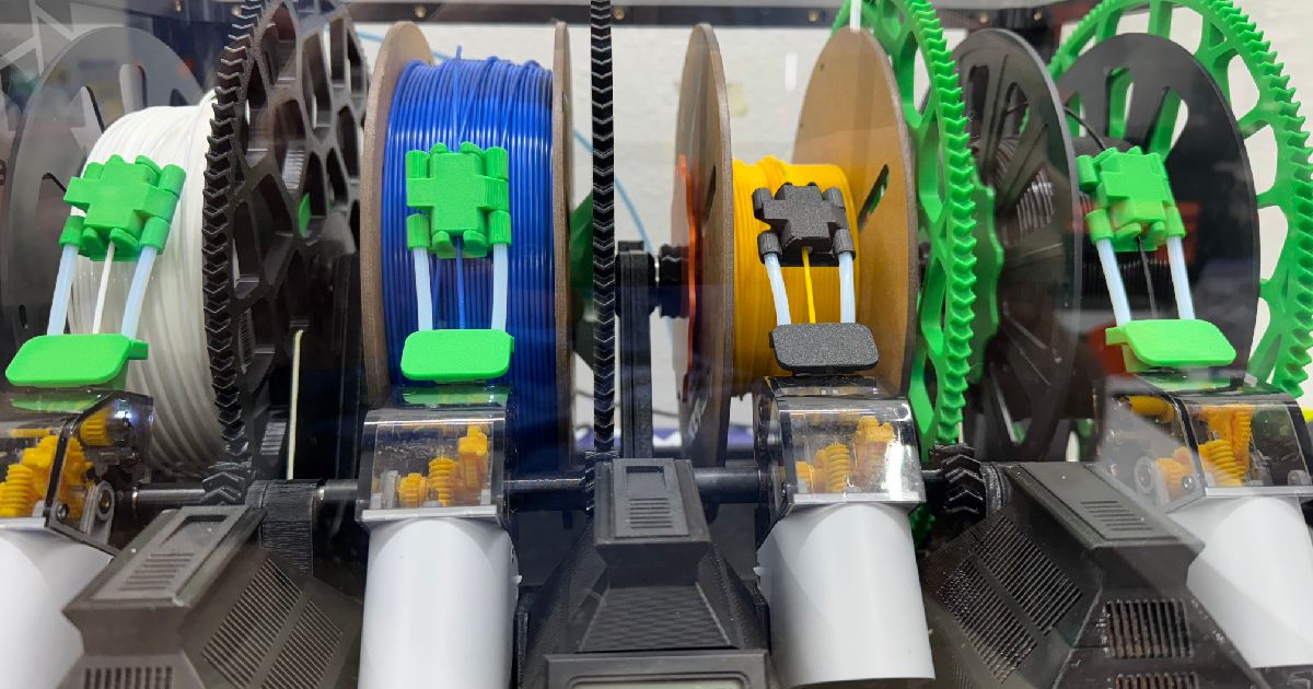 BAMBU PYTHON AMS - Filament Dust Filter Cleaner with Wings by Larry ...