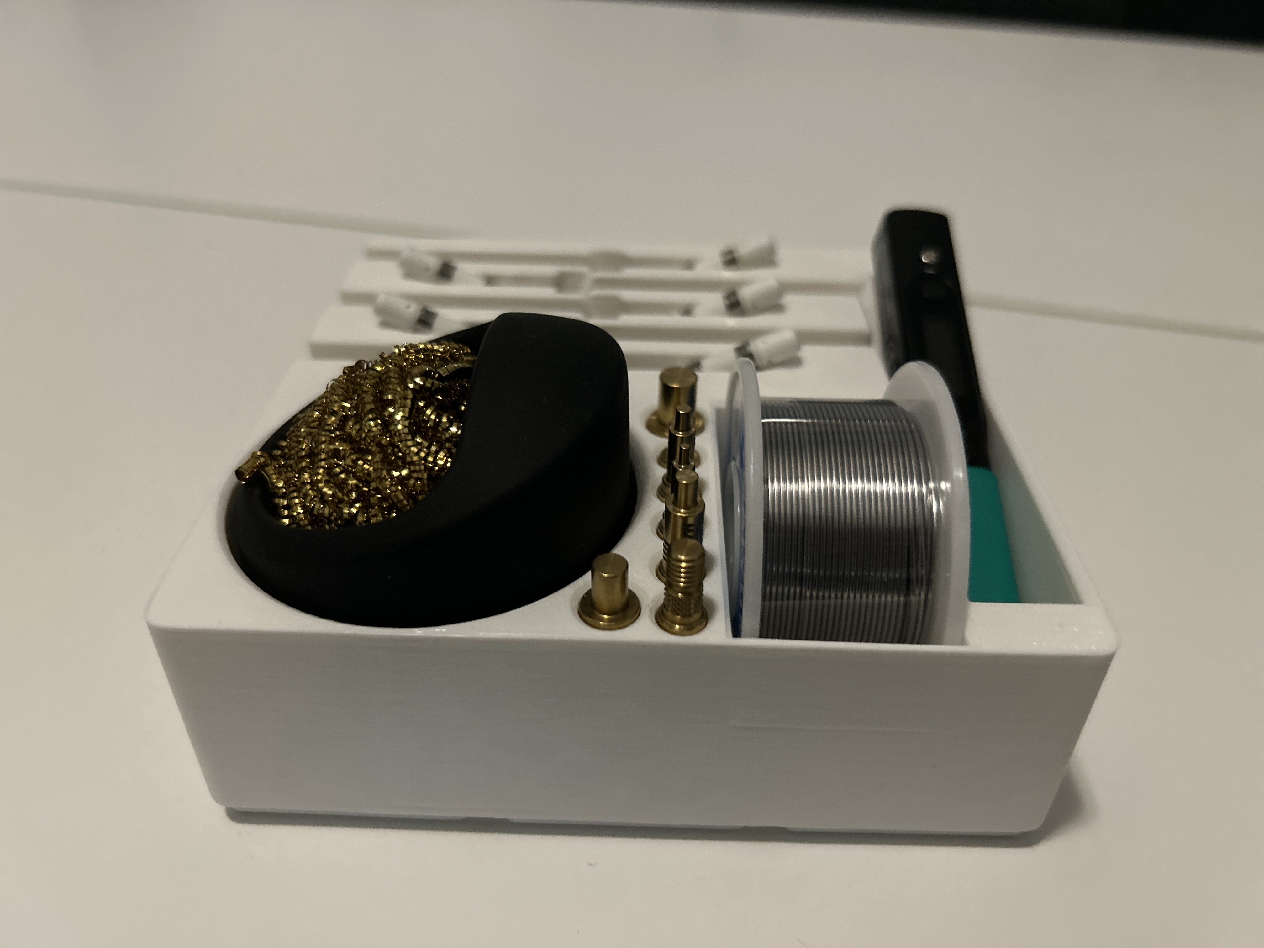 Compact Gridfinity Pinecil Soldering Caddy by BenBreaksThings ...