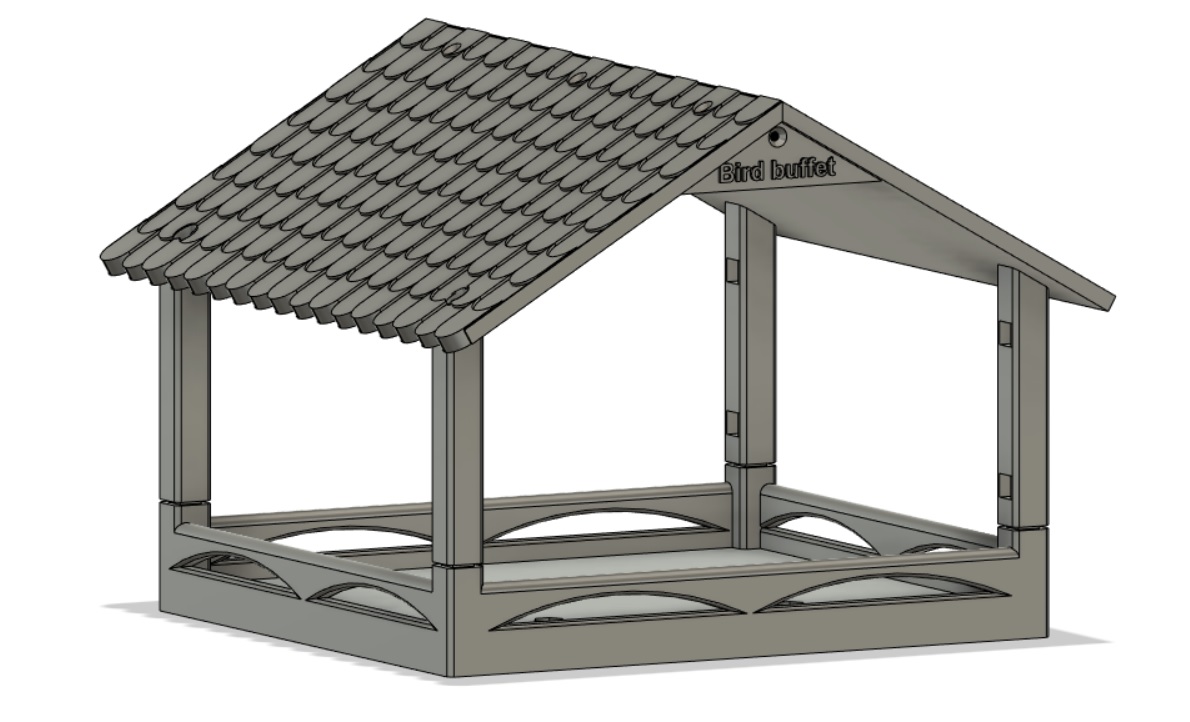 Birdfeeder Bird Buffet by radekrac | Download free STL model ...