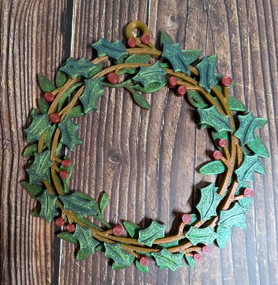 Christmas Wreath & Ornament by Jacob Warner | Download free STL model ...