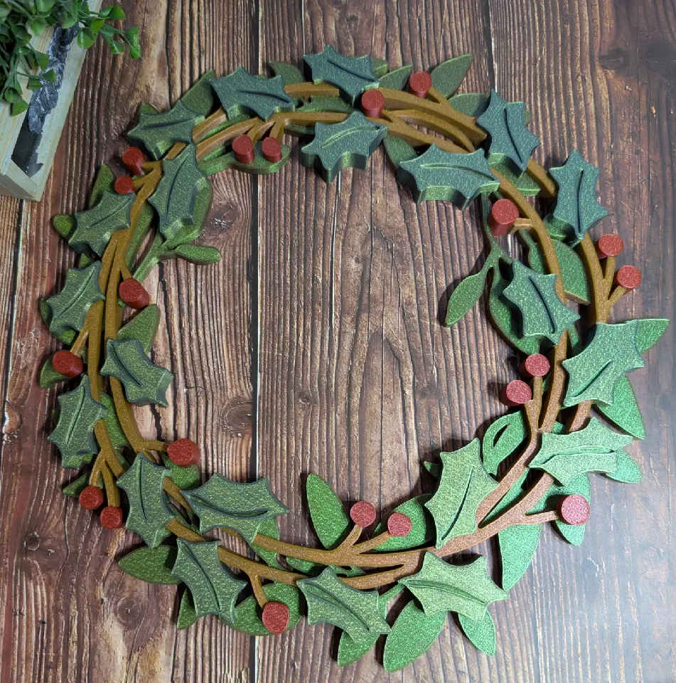 Christmas Wreath & Ornament by Jacob Warner | Download free STL model ...