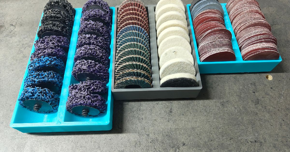 Gridfinity box for 50mm discs by Fabian | Download free STL model ...