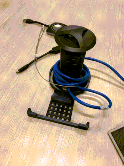 Space Saving Stand for Polycom Speaker Phone by sclem | Download free ...