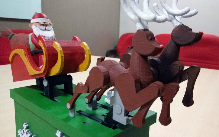 Santa Claus Reindeer Automata by SonnyTheFlash | Download free STL ...