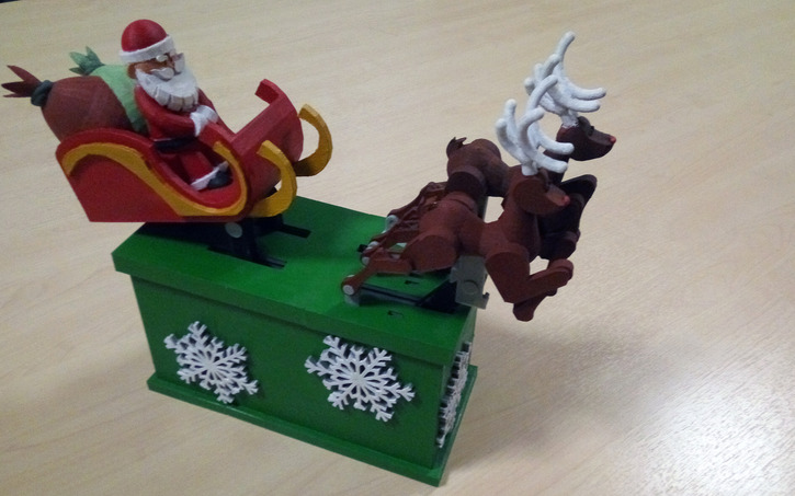 Santa Claus Reindeer Automata by SonnyTheFlash | Download free STL ...
