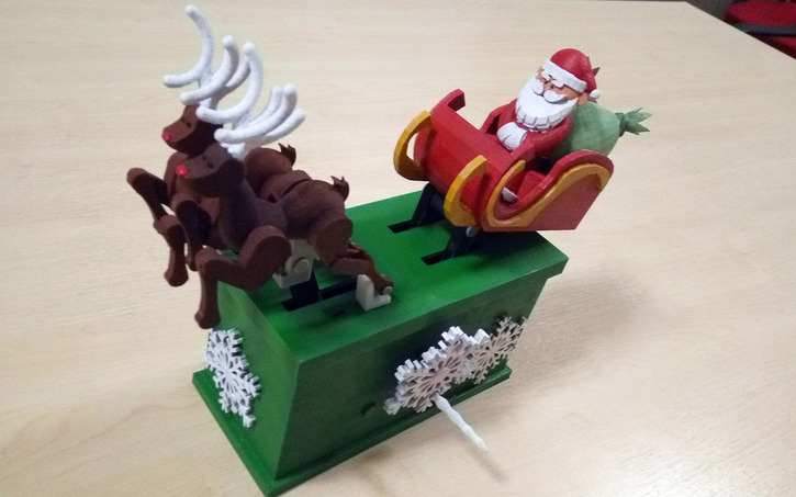 Santa Claus Reindeer Automata by SonnyTheFlash | Download free STL ...