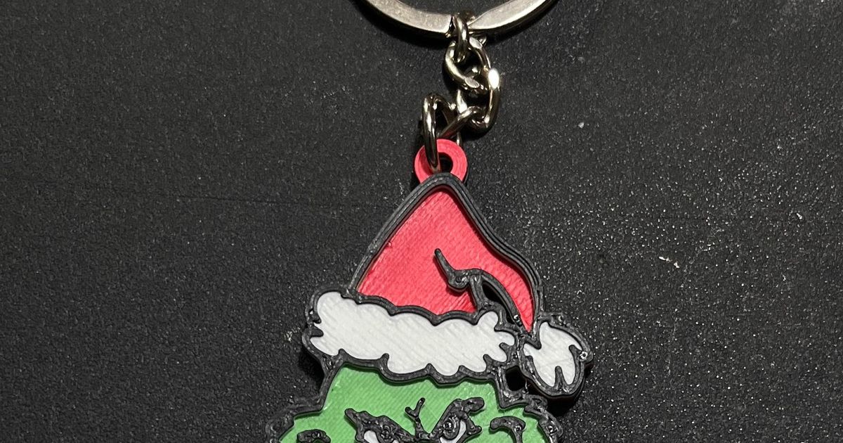LLAVERO GRINCH / GRINCH KEYCHAIN by JESUS-H | Download free STL model ...