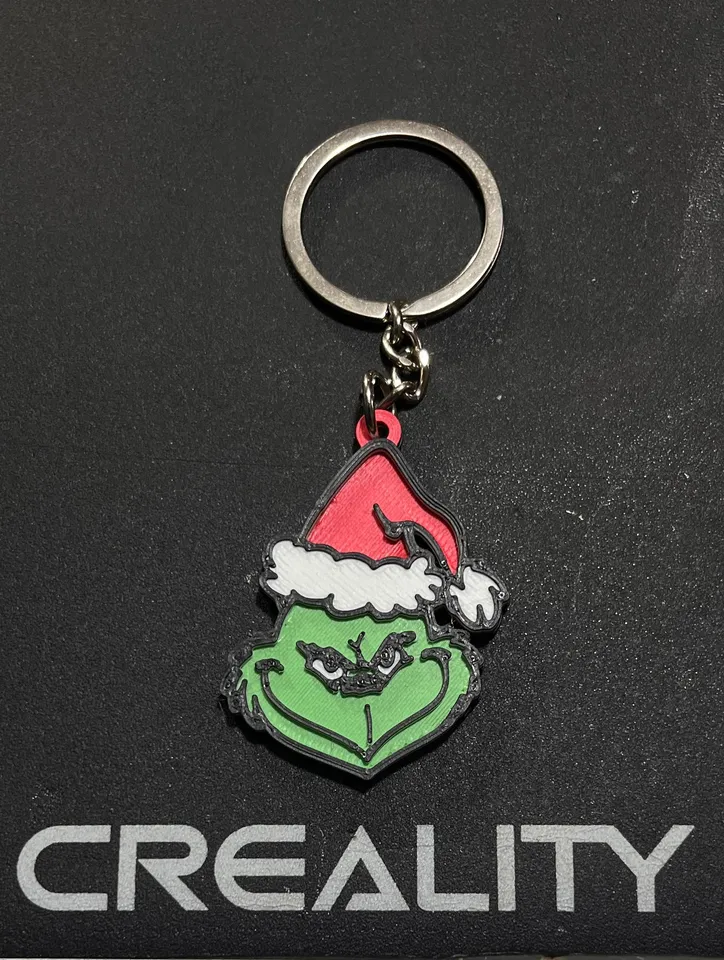 LLAVERO GRINCH / GRINCH KEYCHAIN by JH-MAKER | Download free STL model ...