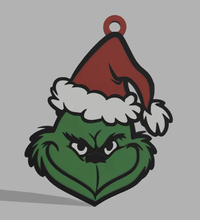 LLAVERO GRINCH / GRINCH KEYCHAIN by JH-MAKER | Download free STL model ...