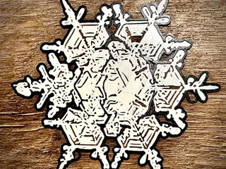 Dual Coloured natural looking patterned snowflake by jattie | Download ...