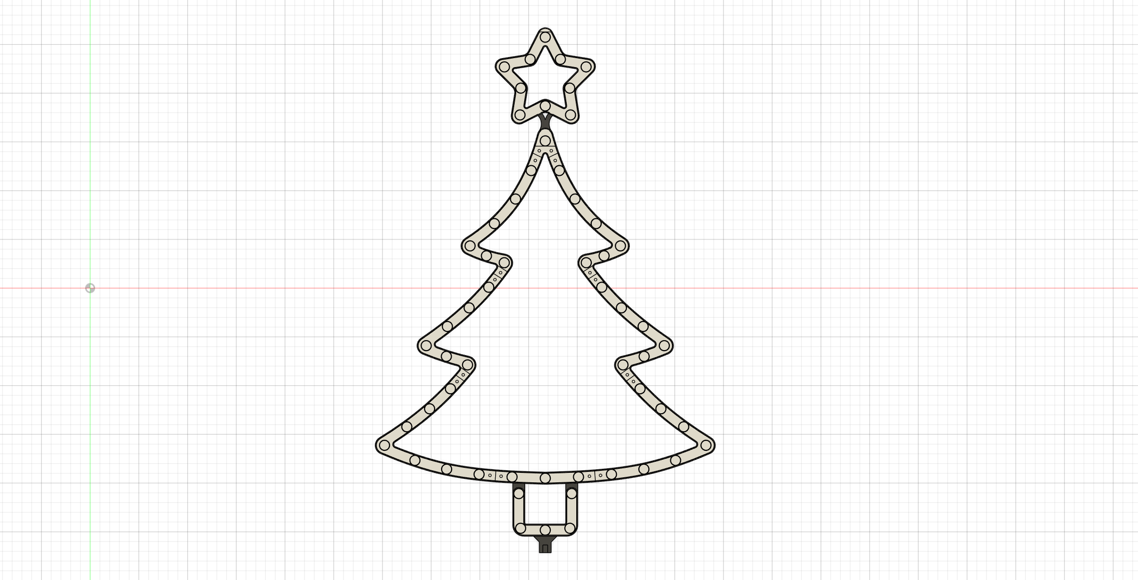 Christmas tree LED Window Light by jirka | Download free STL model ...