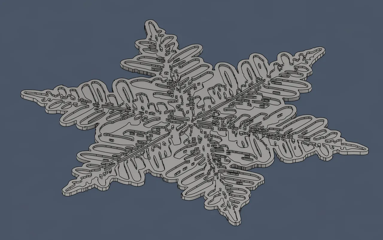 Snowflake 3 by jattie | Download free STL model | Printables.com