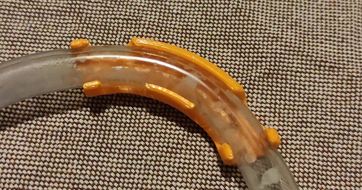 Easy to print hose/pipe bend support (parametric) by kulalua88 ...