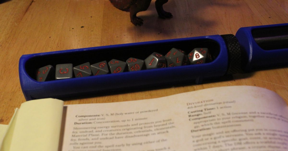 Rotating Dice Tube by fetchbeer | Download free STL model | Printables.com