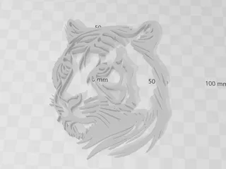 Tiger 2D by . | Download free STL model | Printables.com